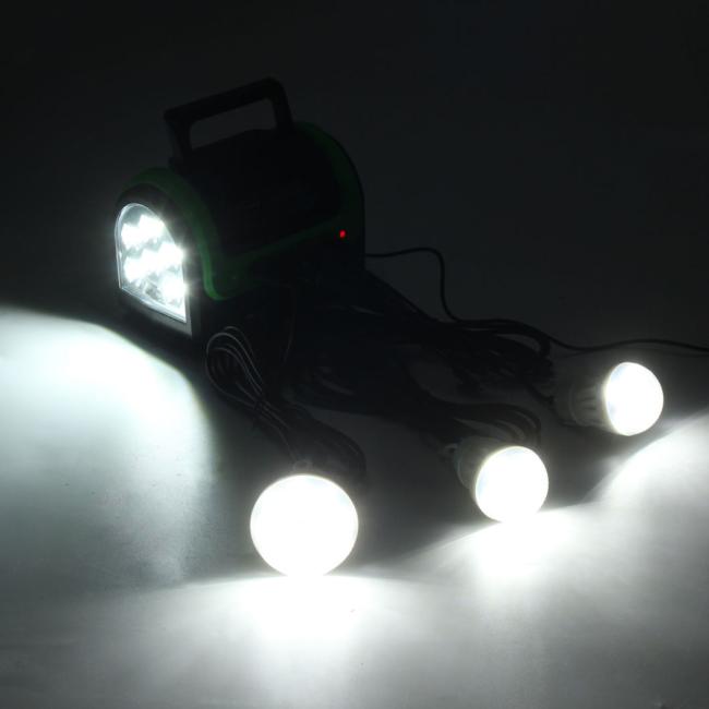 New Portable Solar Lamp with 3 LED Solar Lamp with Mobile Charge 5W 6V Solar Light