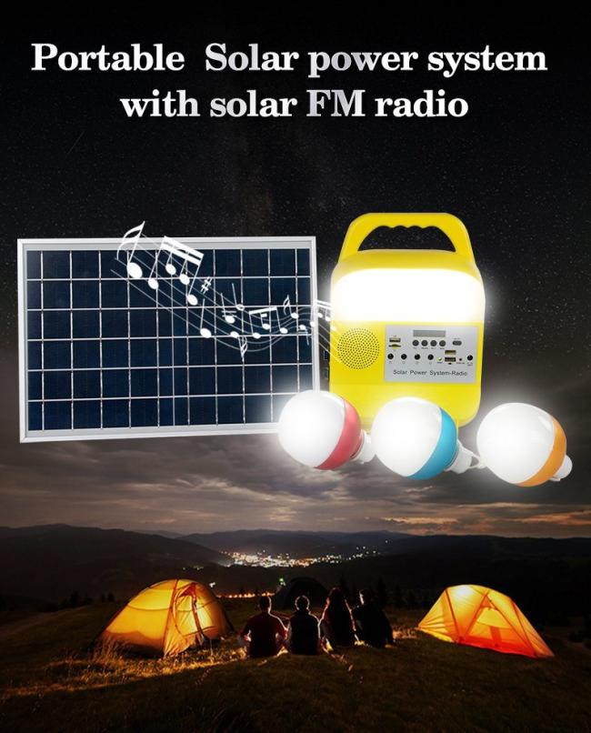 LED Solar Energy Lights 4/3 PCS Portable Radio Solar Light for Home/Outdoor Activities 2021 High Quality Bulbs