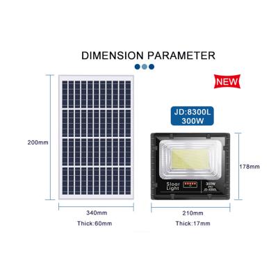 중국 방수 Ip67 리모콘 ABS 300W는 태양 투광 조명등 동력화차를 이끌었습니다 판매용