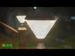 야외 자리 태양 칼럼 기둥 광 파워는 4.5W 알루미늄합금을 이끌었습니다