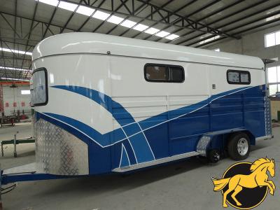 China 3 Horse Angle Load Horse Float-Deluxe for sale
