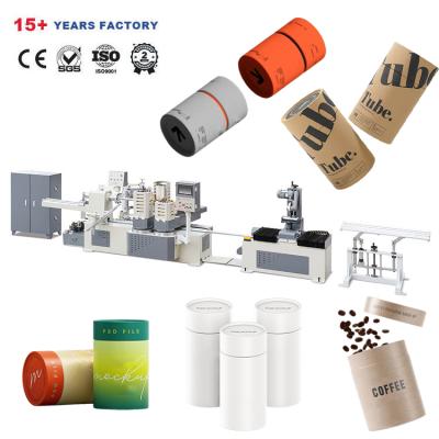 China Eco Friendly Powder Container Tea Coffee Bean Machine Paper Cylinder Round Tube Paper Can Packaging Making Machine for sale