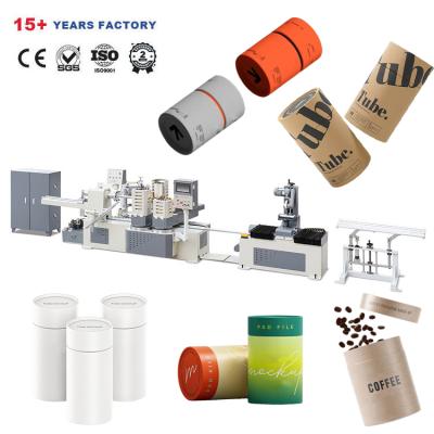 China Food Grade Kraft Tea Tube Packaging Making Machine Paper Tube Food Paper Can Machine for Tea Cylinder Packaging for sale