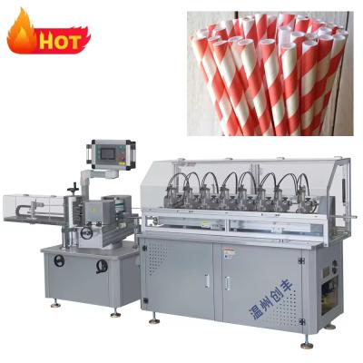 China Fully Automatic Paper Straw Making Machine Rice Biodegradable Paper Made Drinking Straw Making Machine Price for Drinks for sale