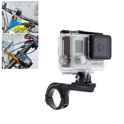 China Alloy Long Bicycle Bike Handlebar Clamp Clip Mount Holder Adapter For Hero 5 4 3 Session SJCAM SJ4000 Xiaomi Yi 4k for sale