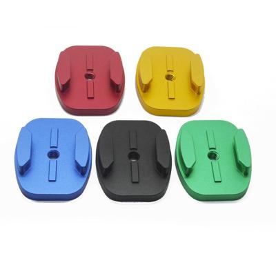 China Aluminum Alloy Curved Surface Mount For Hero 2 3 3+ 4 4S Xiaomi Yi 4K SJCAM SJ4000 for sale