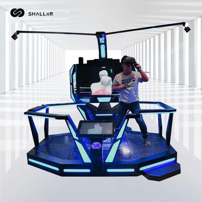 Cina Metal ShallxR 9D Motion Platform VR Game Machine Shooting Simulator VR Motion Simulator Walking Boxing Virtual Reality in vendita