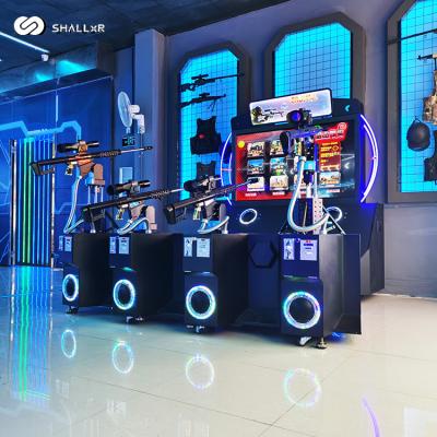 Cina Metal Shallxr 9d 4 Players Holding Naked Eyes Vr Gun Sniper Simulator Game Vr Machine Shooting Shoot in vendita