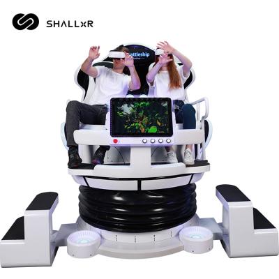 Cina Metal Amusement Arcade Game Movie Equipment 2 Seats Virtual Reality 9D Vr Egg Chair in vendita