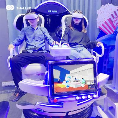 Cina Metal 2 Seat Egg Chair Roller Coaster 9d Vr Cinema With Shooting Game For Sale in vendita