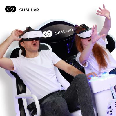 Cina Metal 9d Vr Egg Chair With 2 Seats For Vr Theme Park Amusement Park in vendita