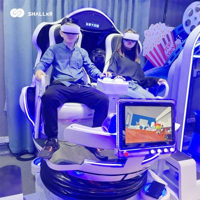Cina Metal Factory Virtual Reality Simulation Rides 2 Seats 9d 360 Vr Cinema Motion Egg Chair in vendita