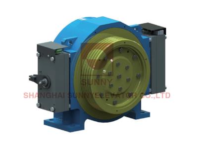 China 0.5 - 1,75 m/S Máquina de tracción sin engranajes para ascensor sin sala de máquinas en venta
