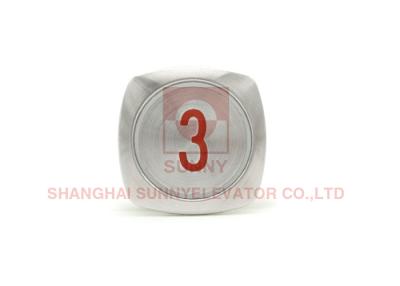中国 管理委員会/エレベーターの部品のためのDC12V DC24Vのエレベーターの押しボタン38mmのサイズ 販売のため