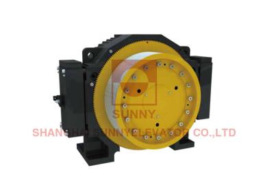중국 블록 브레이크 PM 1600-2500kg 로드 용량 및 1.0-3.0m/S 속도를 가진 엘리베이터용 기어리스 견인 기계 판매용