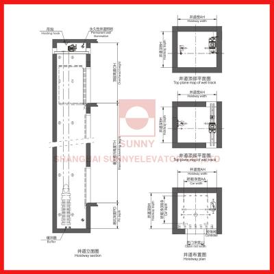 Cina Quiete ad alta velocità comode del risparmio energetico dell'elevatore per la casa/villa in vendita