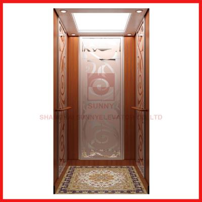China El elevador de alta velocidad de la estructura flexible para los chalets carga 400kg salvo espacio en venta