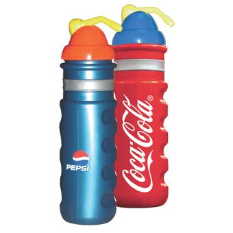 中国 16 オンスのカラフルな二重壁ポリエチレン材料スポーツ水ペットボトル 販売のため