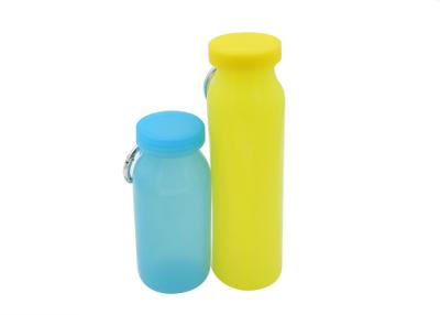 Cina Bottiglia di acqua pieghevole molle del silicone dell'acqua 650 ml e 400 ml per gli sport/domestici in vendita