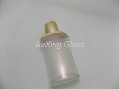 中国 女性のための金の帽子が付いているカスタマイズされた 50ml 化粧品の香水のガラス ビン 販売のため