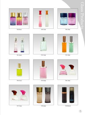Cina 50 ml che glassano le bottiglie di vetro decorative dei cappucci di Surlyn e della pompa del profumo in vendita