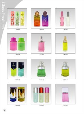 中国 ガラス/水晶帽子が付いているコーティングの香水のガラス ビン 100ML を着色して下さい 販売のため