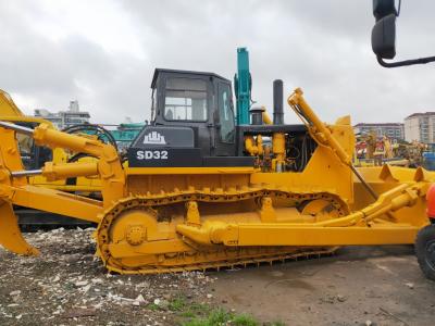 Chine Le bouteur moyen parfait Shantui SD32 de condition de travail, a utilisé le tracteur à chenilles célèbre de Shantui de marque de la Chine SD32 SD16 SD22 sur la promotion à vendre