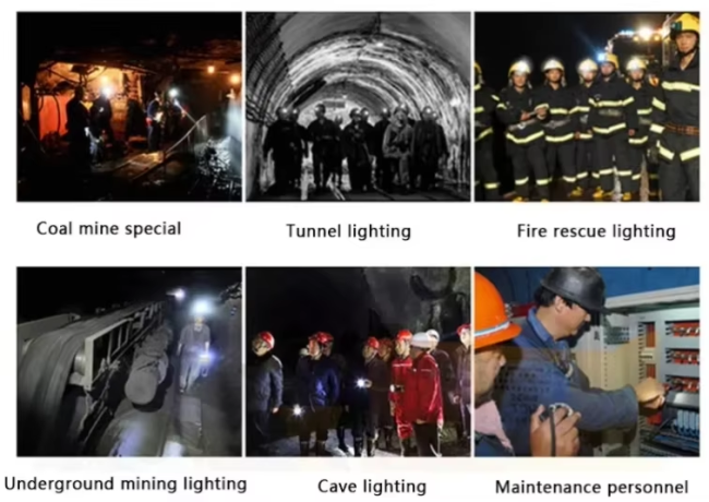 Mining lamp in underground application