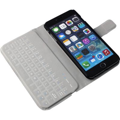 Cina Cassa più della tastiera di Bluetooth di iPhone 6 senza fili bianchi di Apple, 165 x 90 x 13mm in vendita