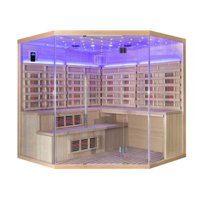 Cina Cedro rosso di lusso di combinazione di sauna di infrarosso del bagno turco della persona di RoHS 5 in vendita
