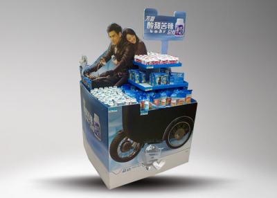 Cina Il pallet del cartone della gomma da masticare visualizza con la persona in piedi e la forma personale del motociclo in vendita