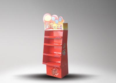 Cina 4 banchi di mostra al minuto su ordinazione del cartone degli scaffali per il supermercato/deposito in vendita