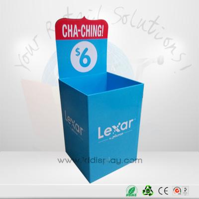 Cina Esposizione al minuto dei recipienti dello scarico del cartone ondulato con due strati in vendita