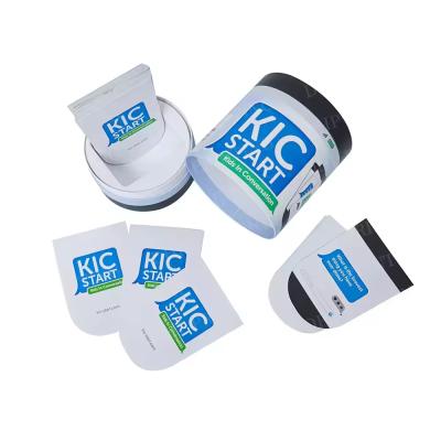 China High Contrast Baby Flashcards Custom Visual Stimulation Learning Activity Cards Round Box for sale
