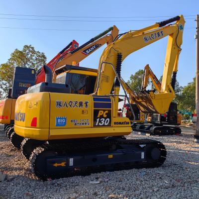 China Gebrauchtes Komatsu PC130 Bagger 13 Tonnen Niedrigstunden zuverlässige Leistung zu verkaufen