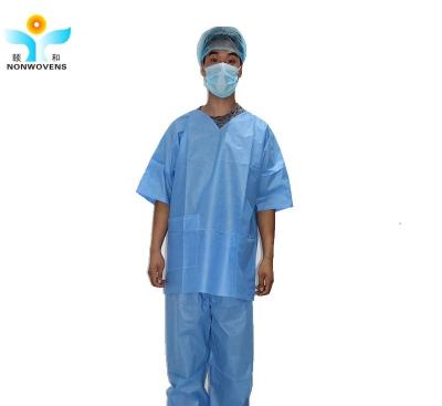 China Het hoge Beschikbare Chirurgische Ziekenhuis van Breathability schrobt met Ritssluitingssluiting Te koop