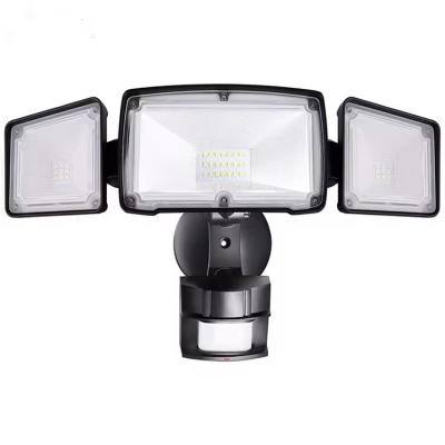 20w 28w 39w Garden 3 Head Led Security Lights Motion Sensor Outdoor Adjustable