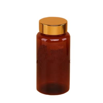 Cina Coperchio a vite della capsula 250ml Amber Plastic Bottle Liquid Pet in vendita