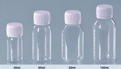 Cina Il quadrato dell'animale domestico del giro 100ml dello sciroppo imbottiglia le bottiglie cosmetiche senz'aria in vendita