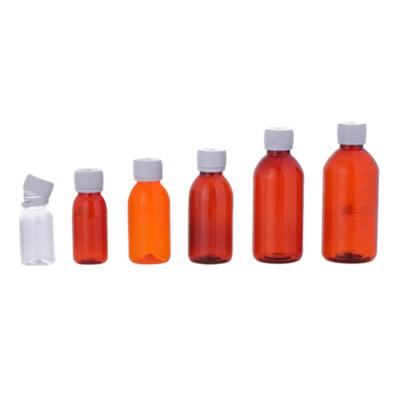 Cina Bottiglia di plastica bianca 100ml Amber Plastic Bottles dello sciroppo 500ml di tosse in vendita