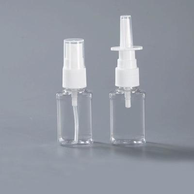 Cina Bottiglie liquide trasparenti della medicina dell'ANIMALE DOMESTICO con lo spruzzo bianco di naso o dello spruzzatore in vendita