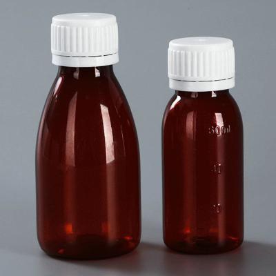 Cina 60ml ha ispessito la bottiglia liquida orale con la bottiglia 30ml degli enzimi della boccetta di spaccatura dello sciroppo della scala in vendita