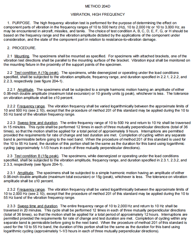 Vibration test equipment front view