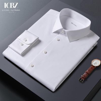China LCBZ Customizado Homens de escritório Usar camisa de vestido Manga cheia Tecido Flexível e elástico à venda