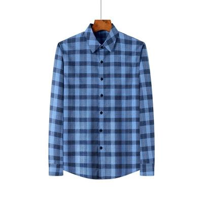 China 2021 Camiseta de manga longa de moda para homens com botão coberto fechamento e conforto à venda