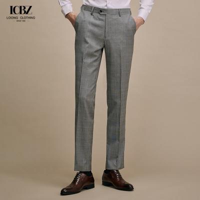 Cina Classic Slim Fit Pantaloni Maschili Pantaloni in taglia personalizzata Lana per affari Casual in vendita