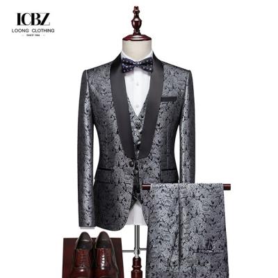 Cina Ragazzi Indossare giacca formale in completo formale in tre pezzi con tessuto di tessuto di lana e V-Neck in vendita
