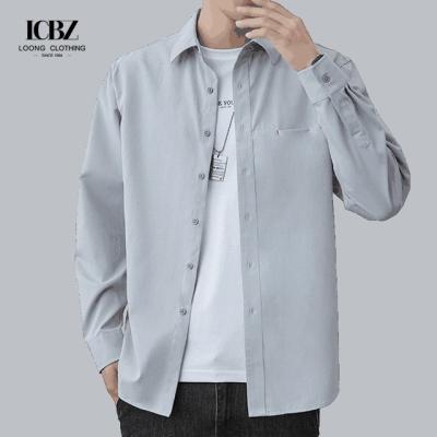China LCBZ Camiseta masculina de cor personalizada em algodão pesado para uso casual no outono à venda
