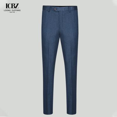 Cina Grey Stretch Cotton Twill Pantaloni da lavoro per uomini Business Formal Wear Slim Fit Pantaloni in vendita