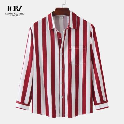 China Camiseta hawaiana de manga curta personalizada para homens em tecido de algodão de linho de cor sólida à venda